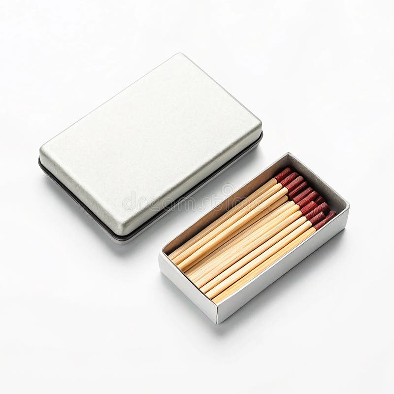 Compact Campfire Starter Kit with Matches Stock Illustration ...