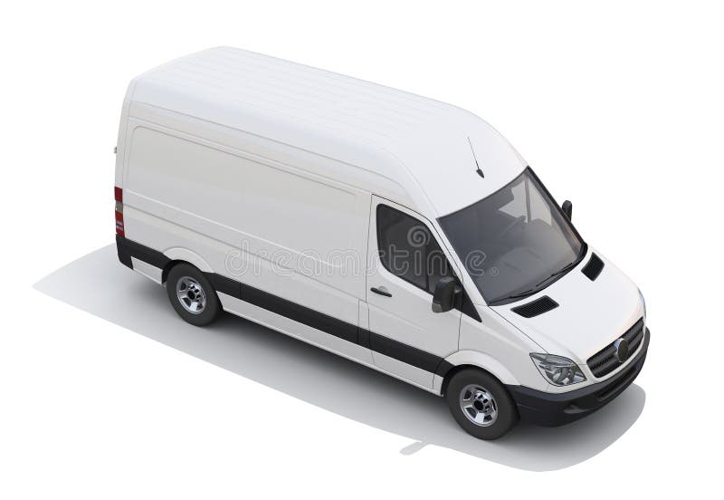 White cargo van stock image. Image of commercial, cargo - 26017725