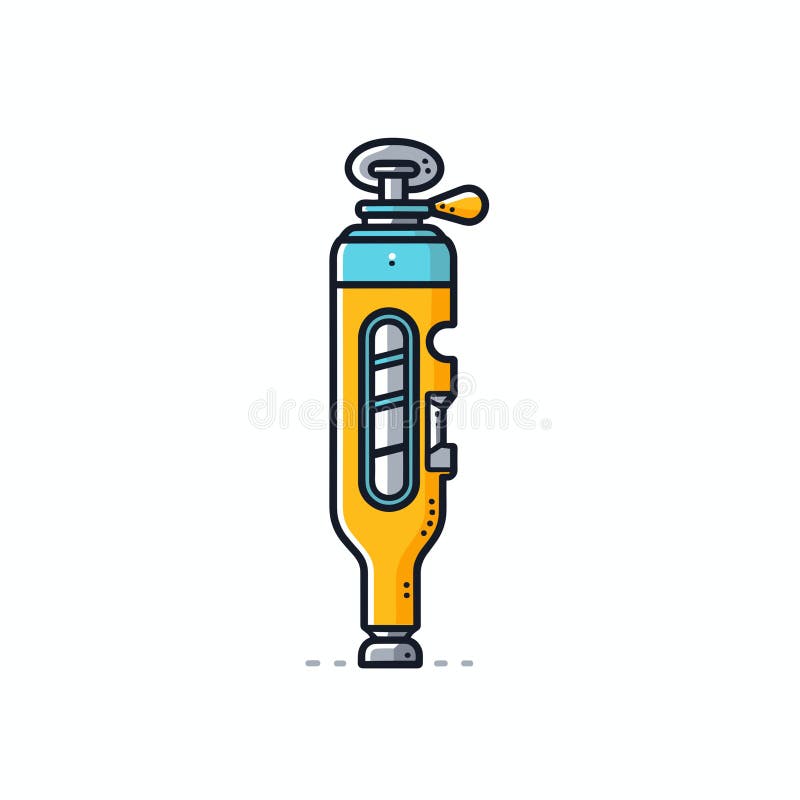 Compact Cartoon Vector Illustration of an Industrial Tool Stock ...