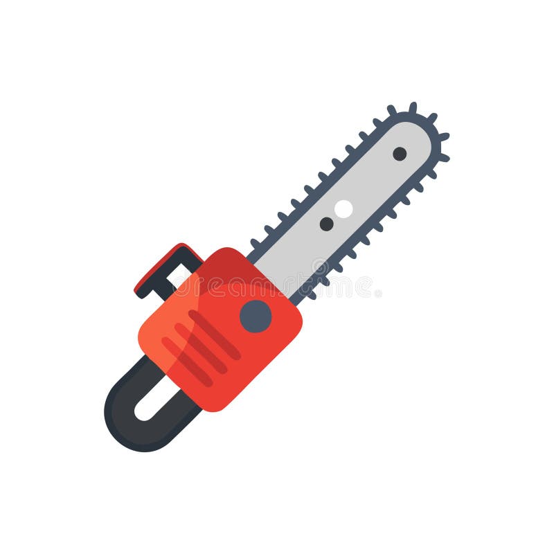 Compact Chainsaw for Easy Handling Stock Photo - Illustration of device ...