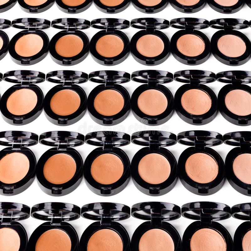Compact Closeup. an Isolated Shot of Different Shades of Makeup. Stock ...