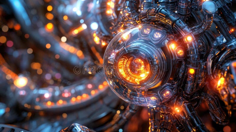A Compact Cluster of Bright Lights Stock Image - Image of brightness ...