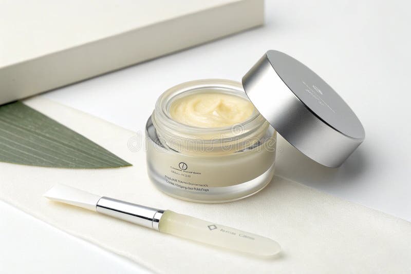 Compact Container of Brightening Under-eye Cream Stock Illustration ...