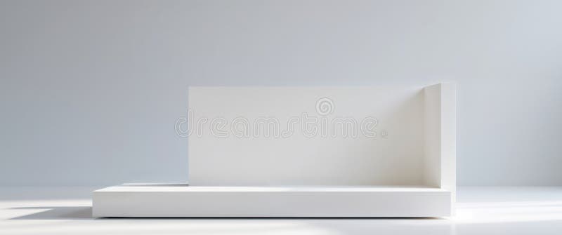 Compact Contemporary Flat Design in White Color. Stock Illustration ...