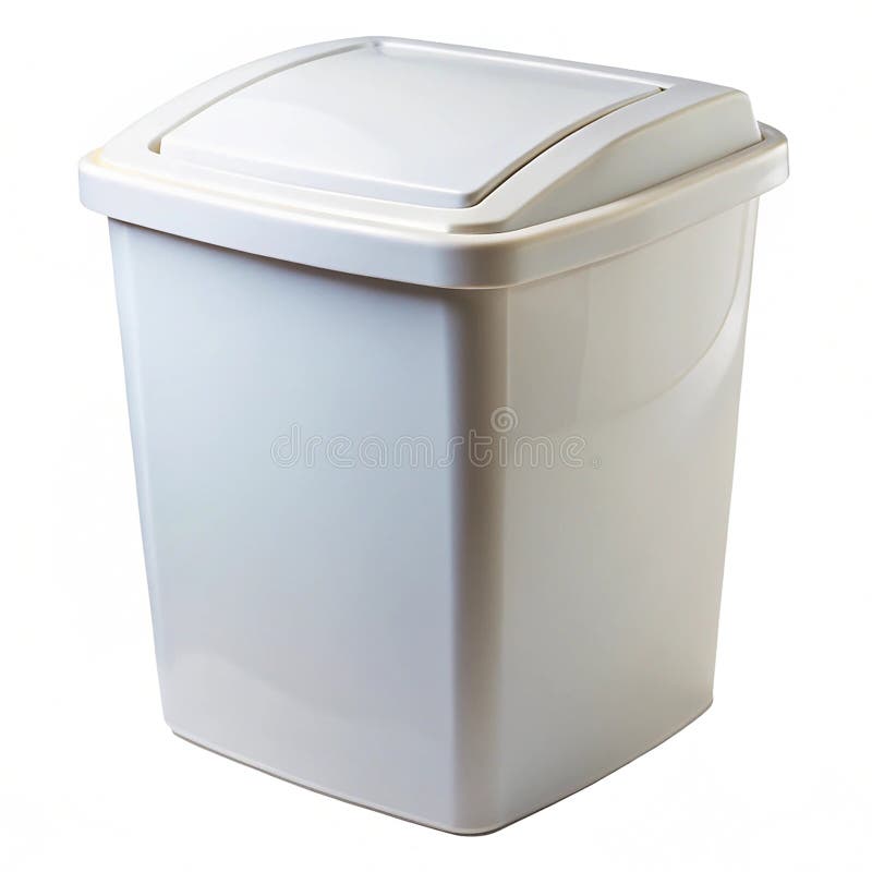 Plastic Corner Trash Bin with Hidden Door Stock Illustration ...