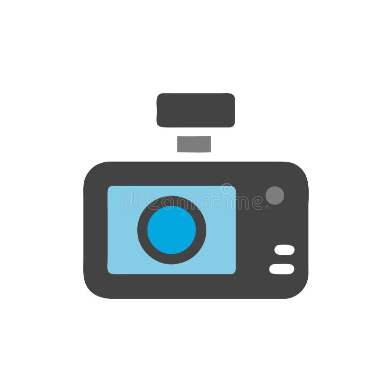 Compact Dashboard Camera for Easy Installation Stock Illustration ...