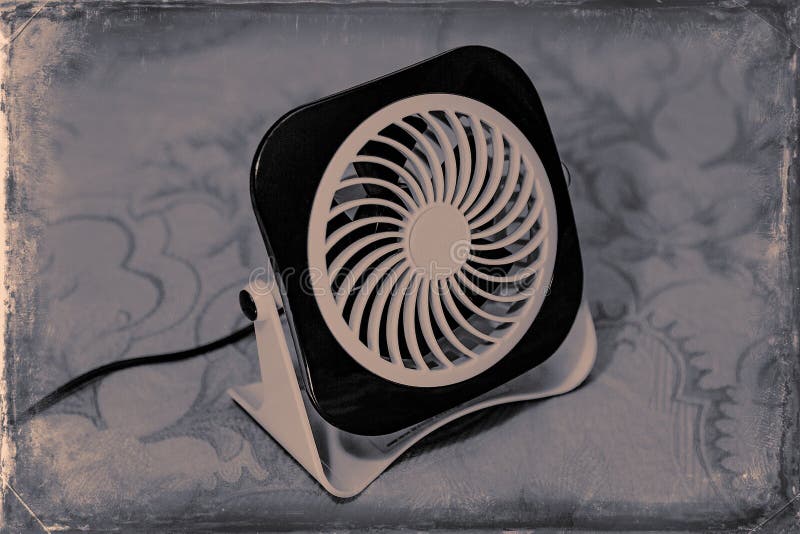 Compact Desktop Fan for Home and Office Stock Image - Image of rotation ...