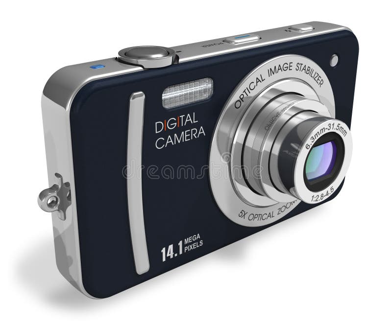 Compact digital camera stock illustration. Illustration of compact ...