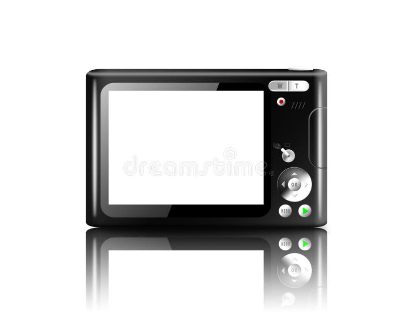 Compact digital camera stock illustration. Illustration of consumer ...
