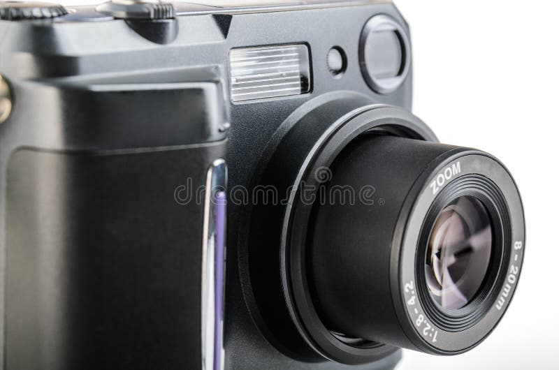 Compact Digital Camera Control Panel Stock Image - Image of shutter ...