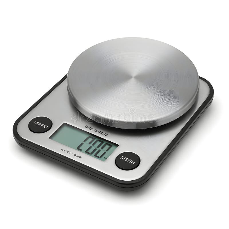 Kitchen Scale Icon Isolated on White Background from Technology Devices ...