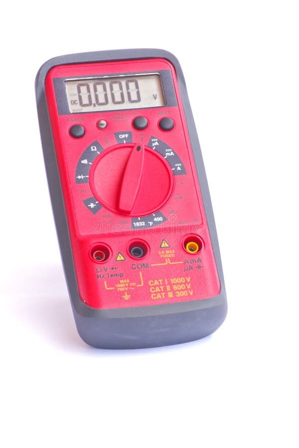 Compact Digital Multimeter for Electric Circuits Diagnostic Stock Image ...