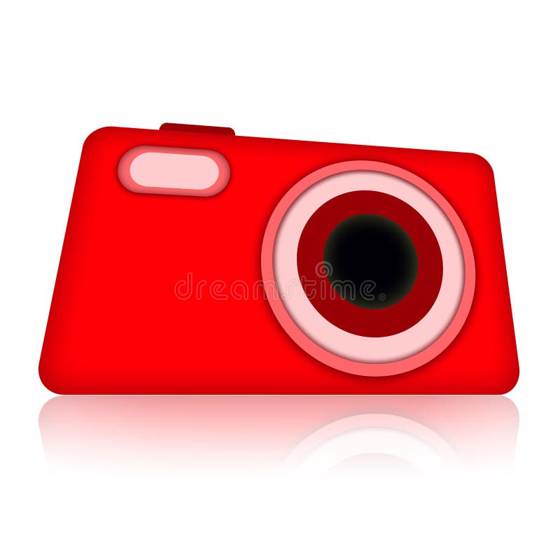 Compact Digital Photo Camera Stock Illustration - Illustration of ...