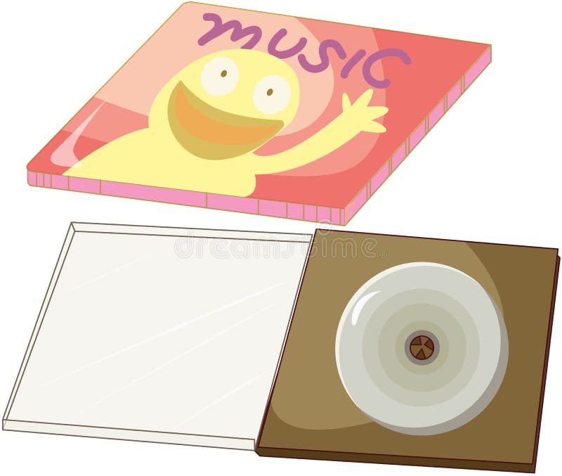 Compact disc stock vector. Illustration of compact, background - 10500776