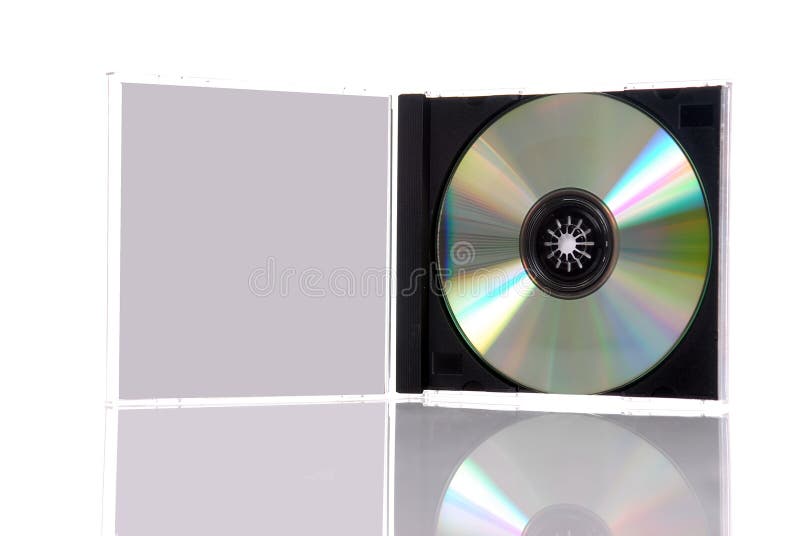 Compact disc in box stock photo. Image of burner, audio - 3626648