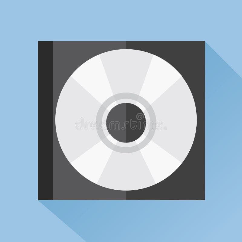 Compact Disc Box. Vector Illustration Decorative Design Stock Vector ...