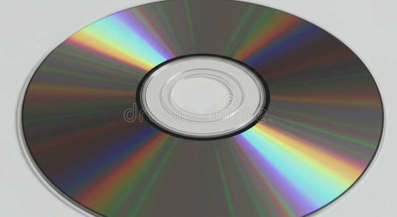 Compact Disc (CD) with a Reflective Surface Displaying a Spectrum of ...