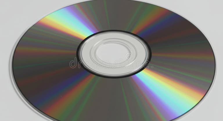 Compact Disc (CD) with a Reflective Surface Displaying a Spectrum of ...