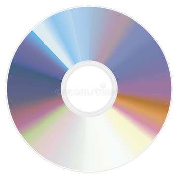 Compact Disc with Clipping Path Stock Illustration - Illustration of ...