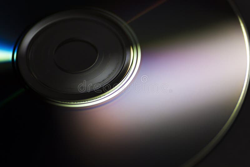 Compact disc close-up stock image. Image of refraction - 79962451