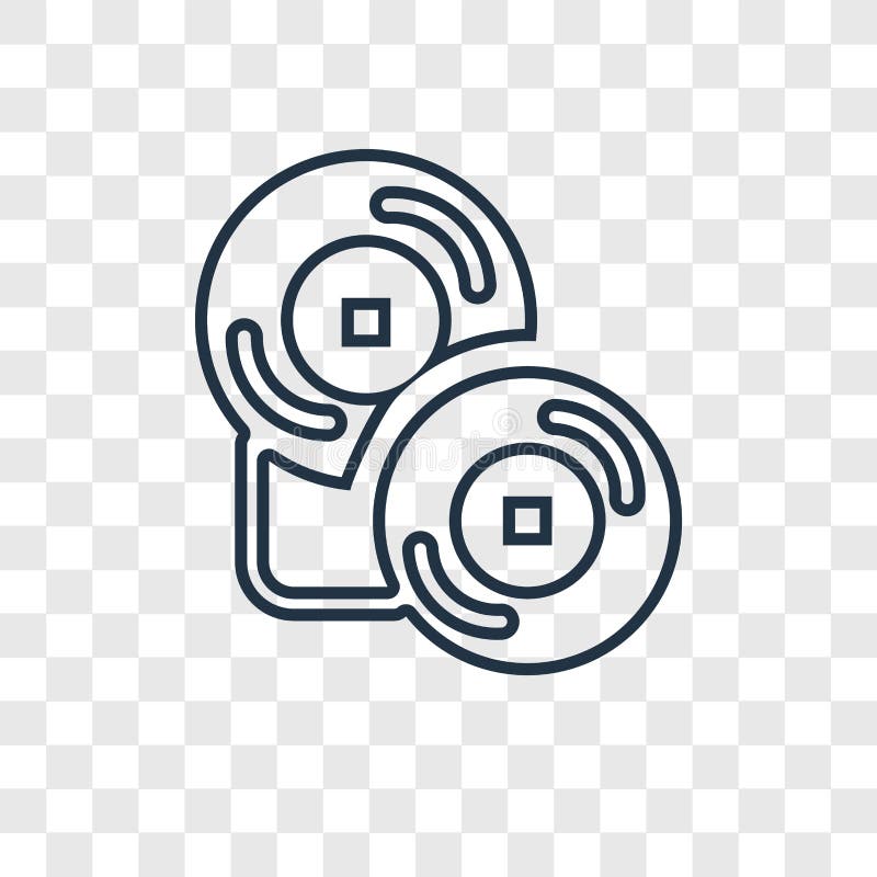 Compact Disc Icon Vector Isolated on White Background, Logo Concept of ...