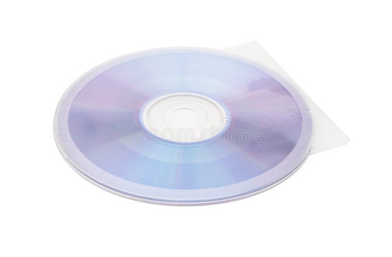 Compact Disc and Cover on White Background with Clipping Path Stock ...