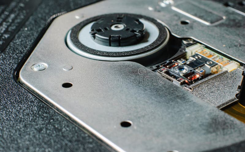 Compact disc drive stock image. Image of media, open - 53468707