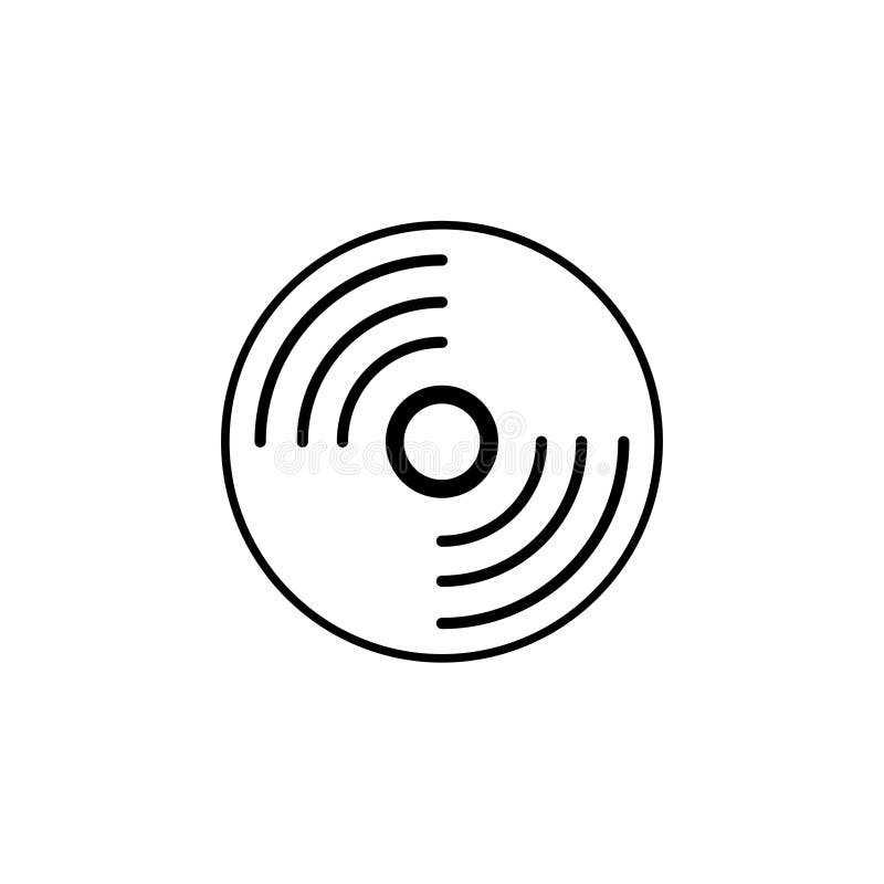 Compact Disc, DVD or CD Storage Flat Vector Icon Stock Vector ...