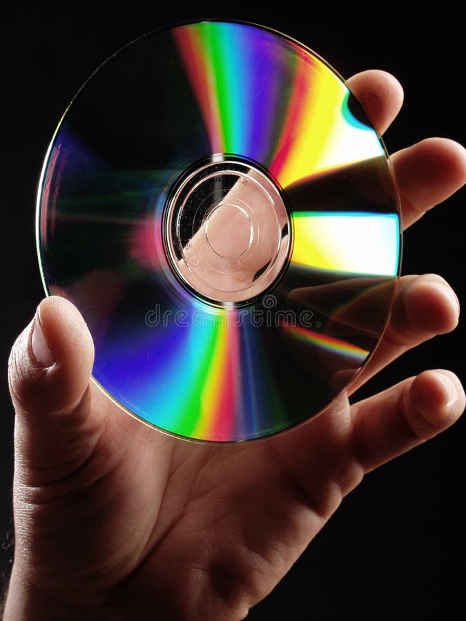 Compact disc hand. stock photo. Image of circle, disk - 20719492