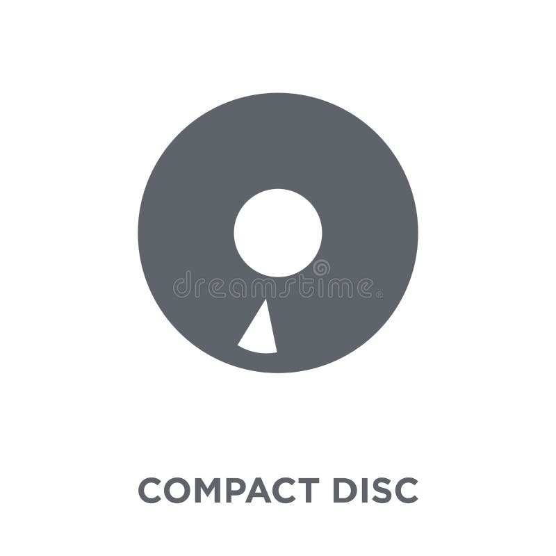 Compact Disc Icon Vector Isolated on White Background, Compact Disc ...
