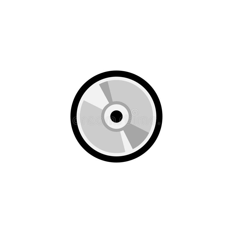 Compact Disc Icon, Simple Design Stock Illustration - Illustration of ...