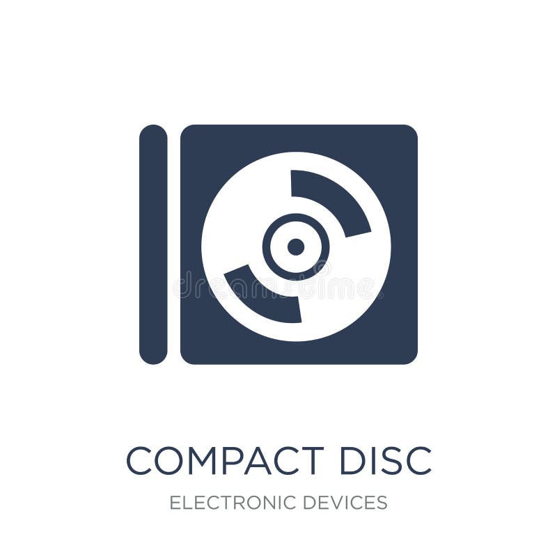 Compact Disc Icon Vector Isolated on White Background, Compact Disc ...