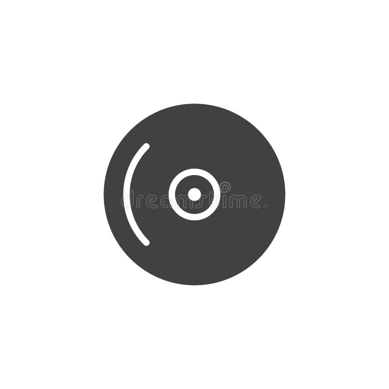 Compact disc icon vector stock vector. Illustration of disc - 108819007