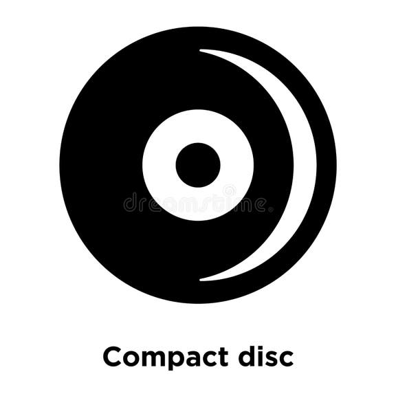 Compact Disc Icon Vector Isolated on White Background, Logo Concept of ...