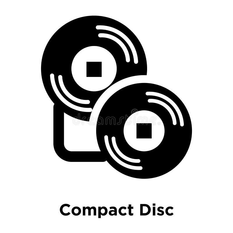 Compact Disc Icon Vector Isolated on White Background, Logo Concept of ...