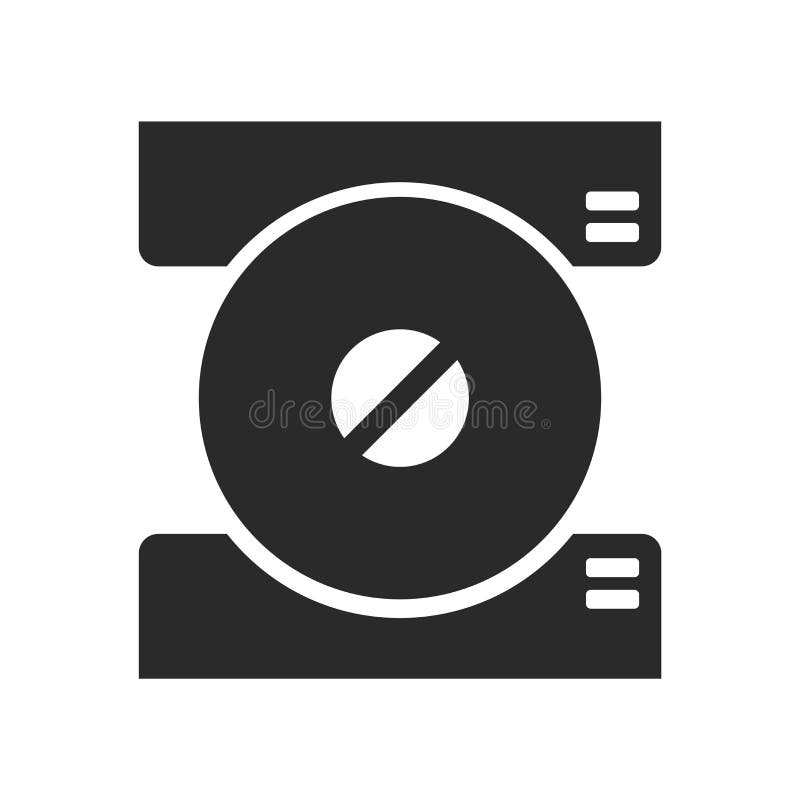 Compact Disc Icon Vector Sign and Symbol Isolated on White Background ...