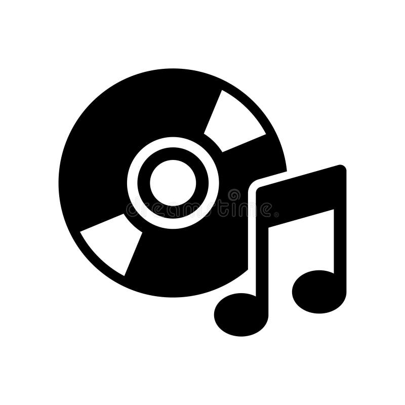 Compact Disc Icon Vector on Trendy Design Stock Vector - Illustration ...