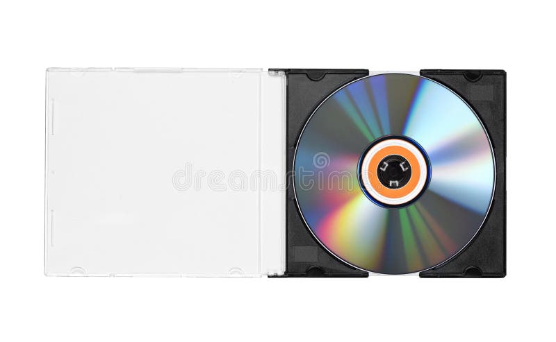Compact Disc Isolated on a White Background Stock Photo - Image of ...