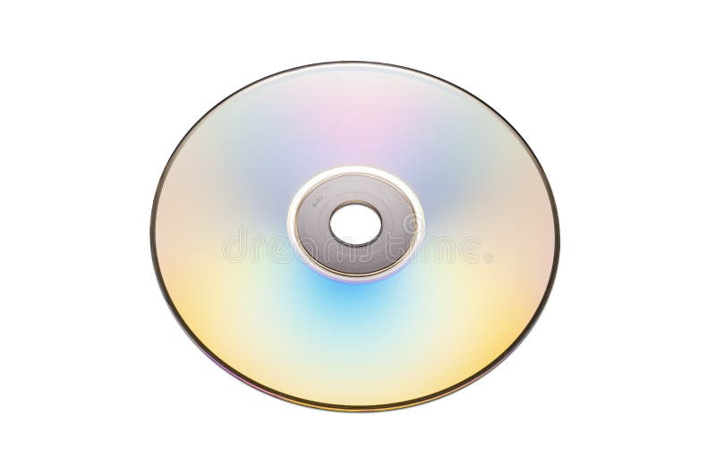 Compact Disc Isolated on White Background Stock Image - Image of ...