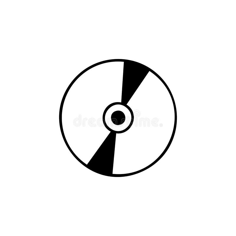 Disc Icon In Different Style Vector Illustration. Two Colored And Black ...