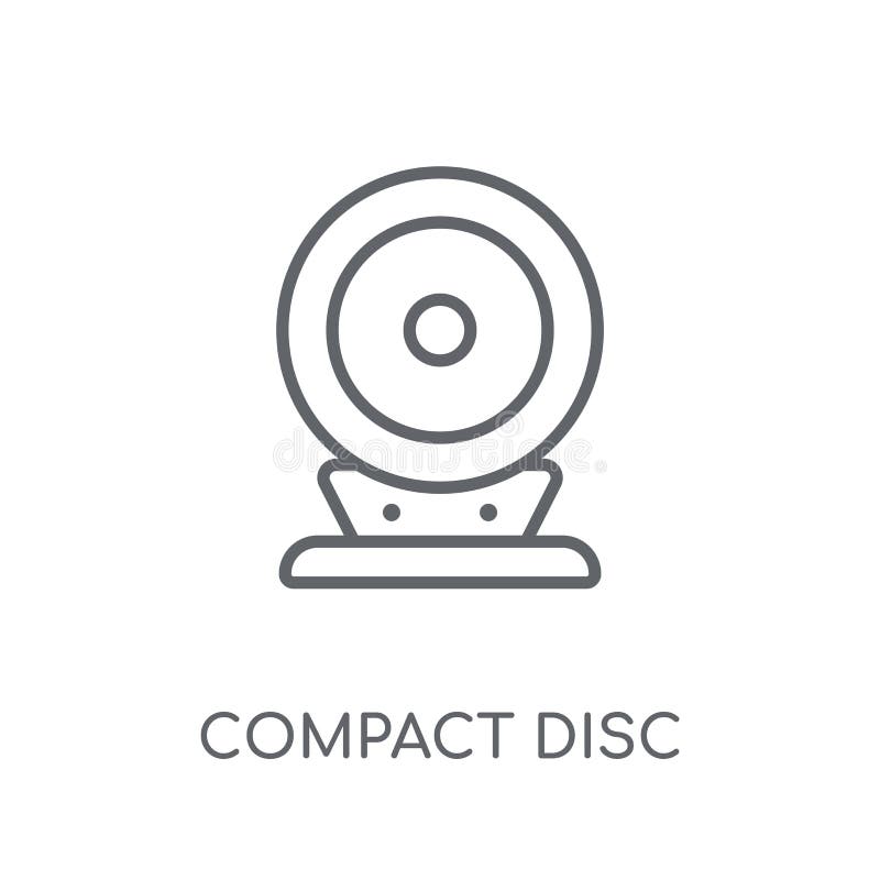 Compact Disc Linear Icon. Modern Outline Compact Disc Logo Conce Stock ...