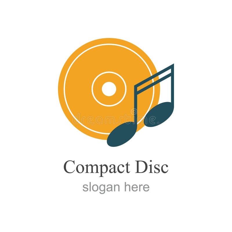 Compact Disc Logo Vector Illustration Design Template Stock Vector ...