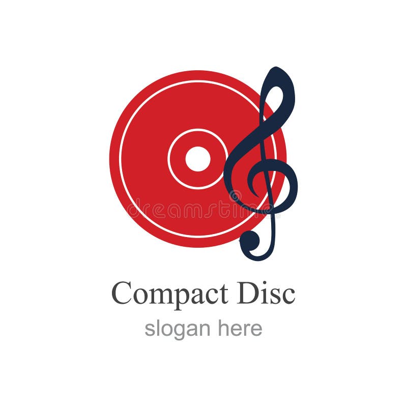 Compact Disc Logo Vector Illustration Design Template Stock Vector ...