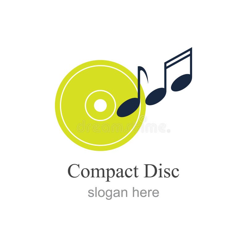 Compact Disc Logo Vector Illustration Design Template Stock Vector ...