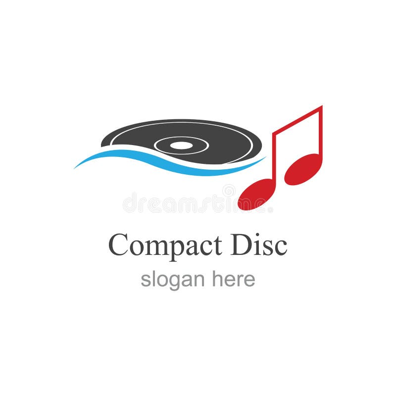 Compact Disc Logo Vector Illustration Design Template Stock Vector ...