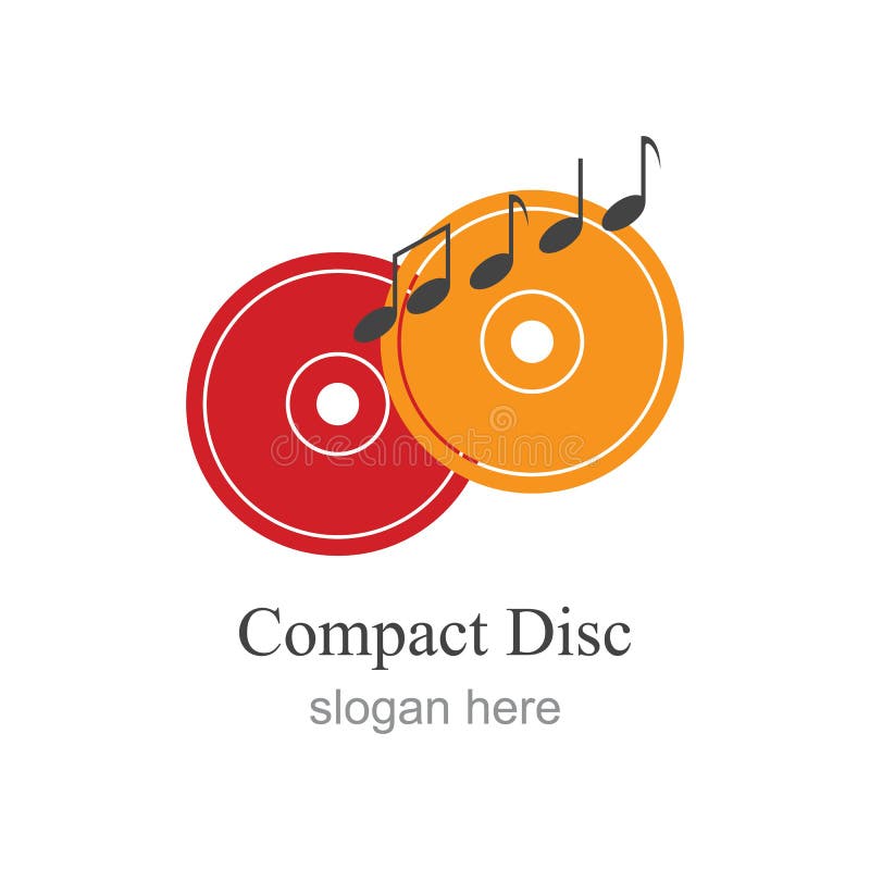 Compact Disc Logo Vector Illustration Design Template Stock Vector ...