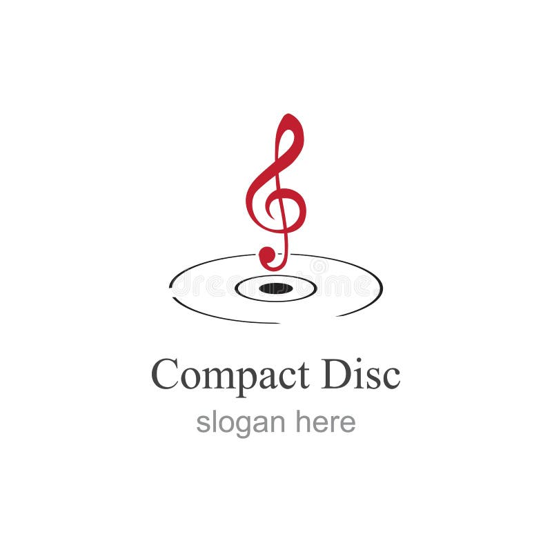 Compact Disc Logo Vector Illustration Design Template Stock Vector ...