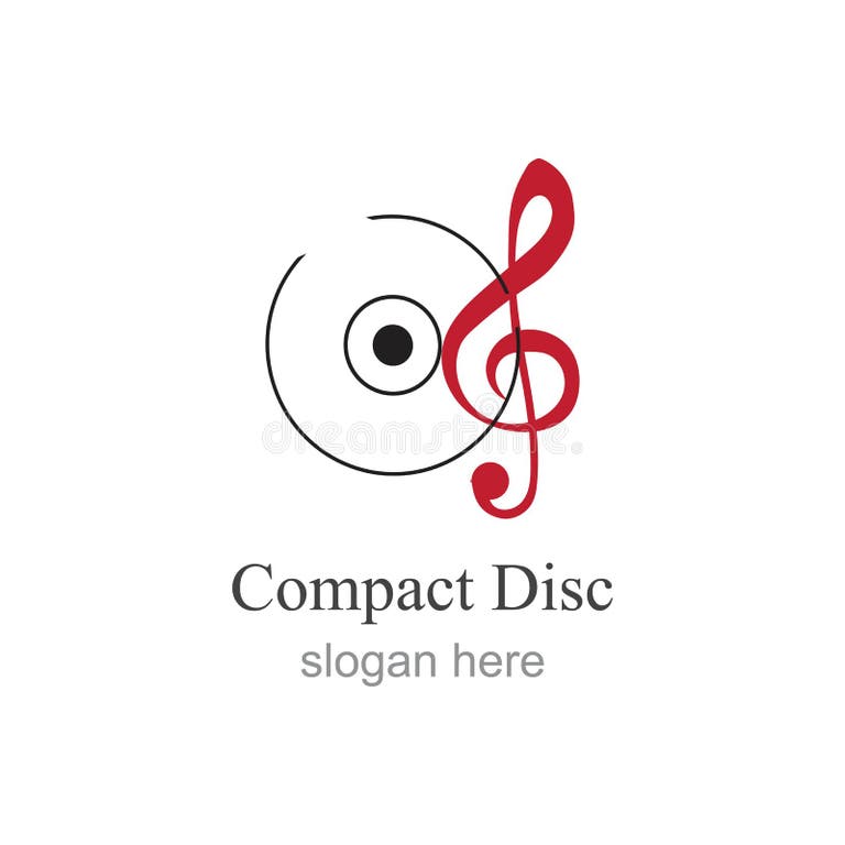 Compact Disc Logo Vector Illustration Design Template Stock Vector ...