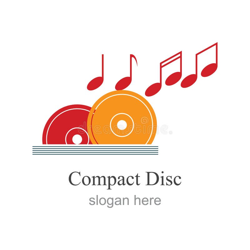 Compact Disc Logo Vector Illustration Design Template Stock Vector ...