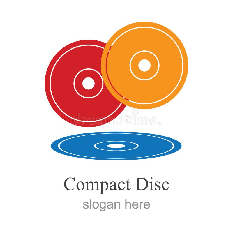 Compact Disc Logo Vector Illustration Design Template Stock Vector ...